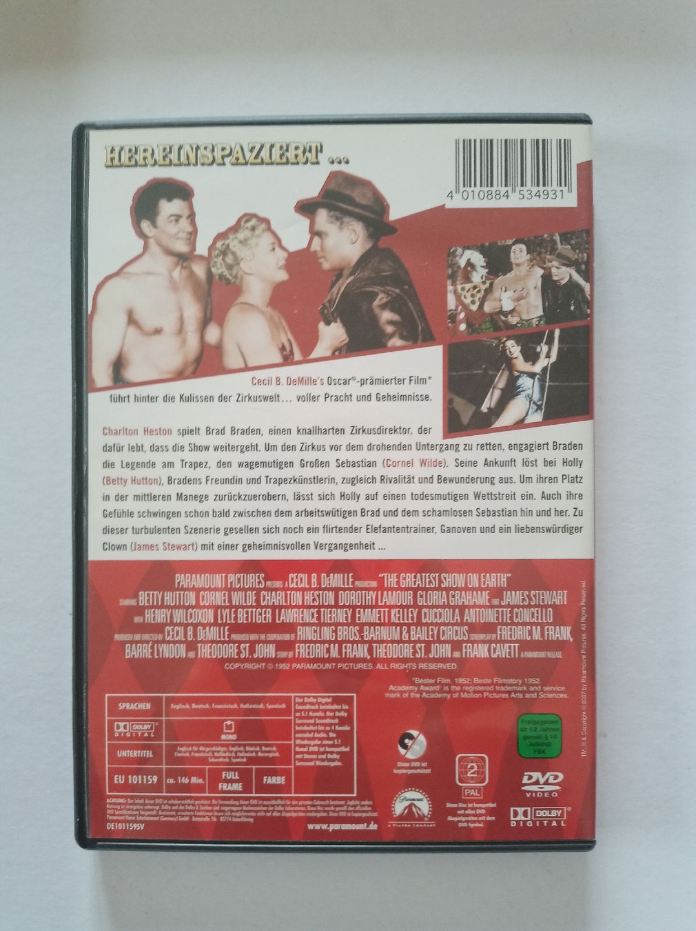 DVD: Die grösste Schau der Welt - Cecil B. DeMille Klassiker (Gebraucht ...