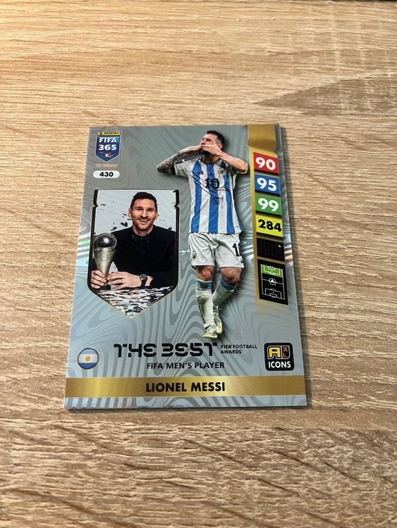 Panini FIFA 365 2025 Lionel Messi The Best Argentina Card (Neu (gemäss ...