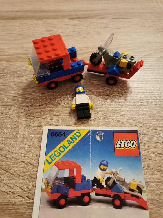 Lego Legoland 6654 Motorcycle Transport von 1983 | Kaufen auf Ricardo