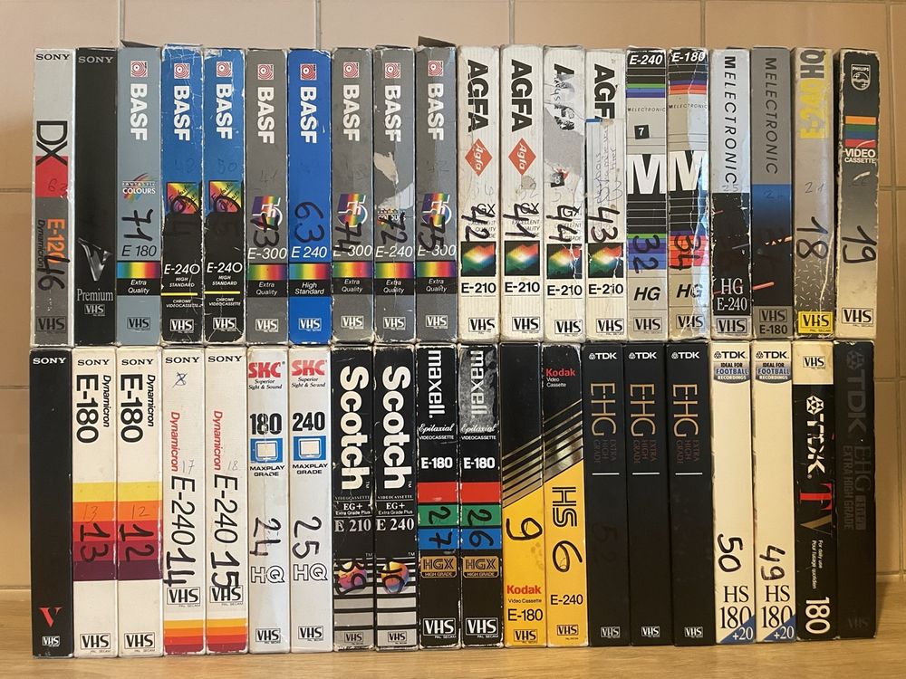 40 VHS - Vidéo cassette - Anciens films TV Suisse France | Kaufen auf ... 40 VHS - Vidéo cassette - Anciens films TV Suisse France | Kaufen auf ...