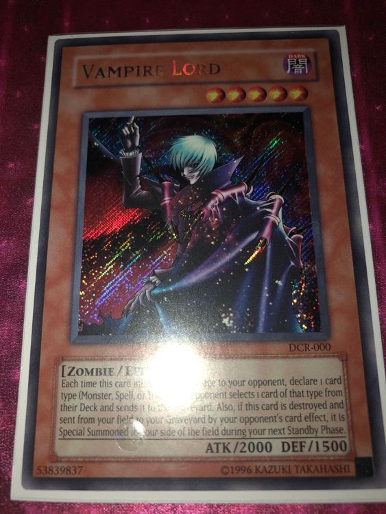 Yugioh Karte Vampire Lord DCR | Kaufen auf Ricardo