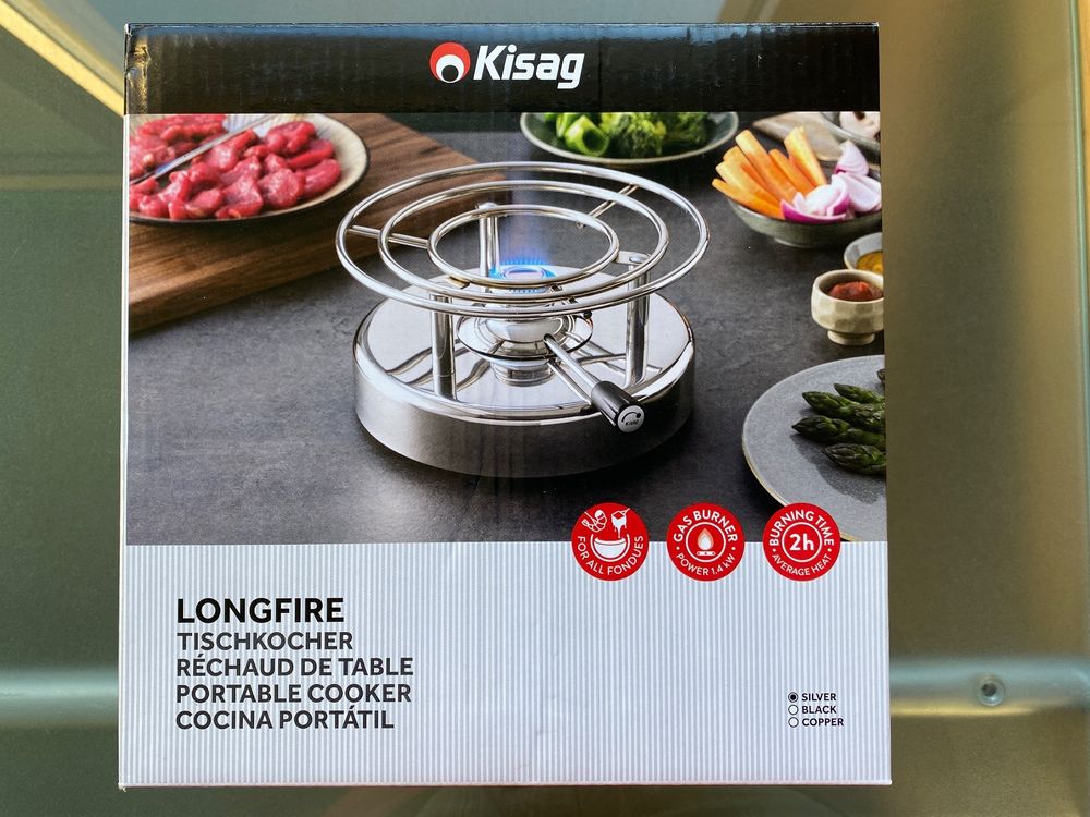 Kisag Rechaud longfire , Tischkocher, Grillplatte (Neu und originalverpackt) in Au SG für CHF ...
