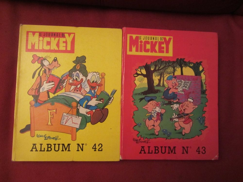 2 X SAMMELALBUM-MICKY MAUS:LE JOURNAL DE MICKEY (JAHR 1968) (Gebraucht ...