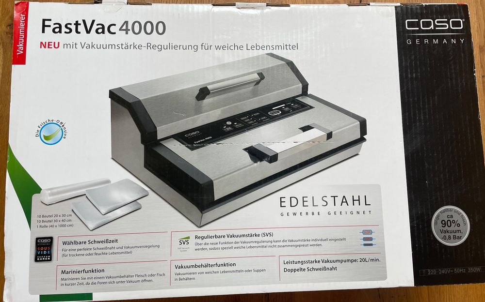 Caso Vakuumiergerät Fast Vac 4000 | Kaufen auf Ricardo