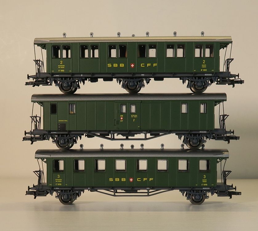 Liliput-Set 330505 SBB-CFF Oldtimer-Wagen (3 Wagen) (Neu und ...