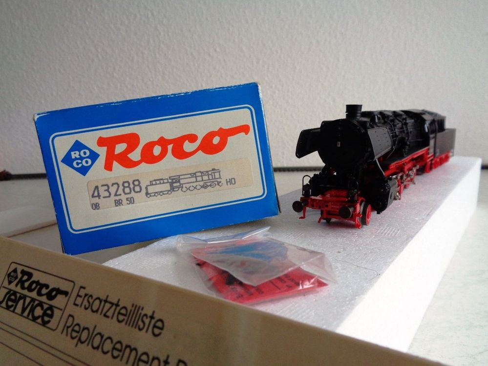 Roco 43288 DB Dampflok 5/6 mit 4-achsigem Kohlenwagen BR 50 (Gebraucht ...