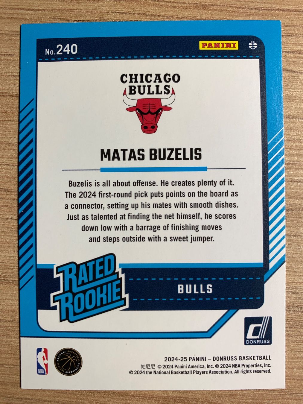 NBA Matas Buzelis RC RED INTERNATIONAL Donruss 24/25 🔥 (Gebraucht) in ...