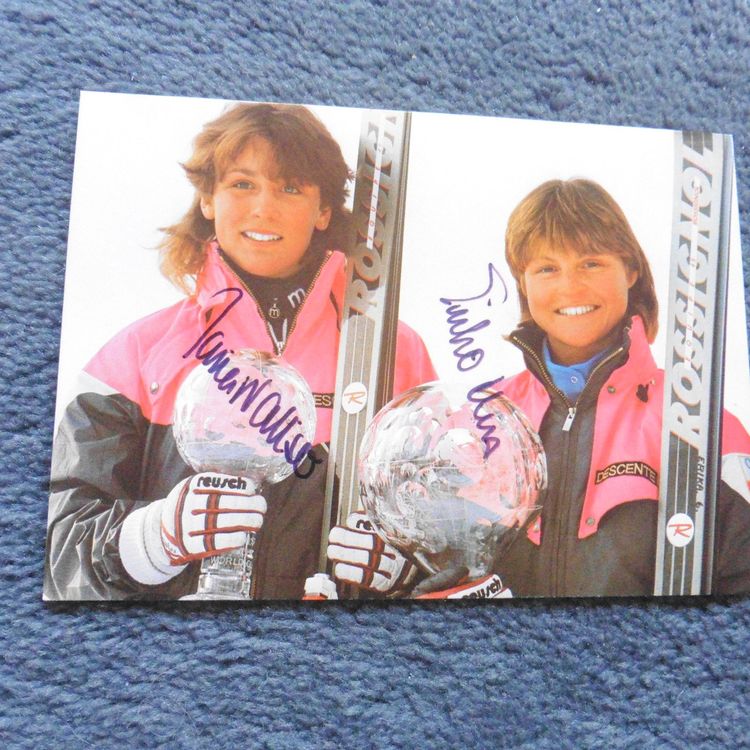 Erika Hess und Maria Walliser,Foto,70-er J.,Autogramm,Reusch (Gebraucht) in Lausen für CHF 5 ...