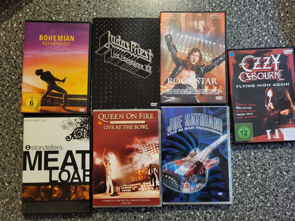 Musik Dvd Sammlung ,Ozzy,Queen,Judas Priest,Rockstar,Meat L (Gebraucht ...