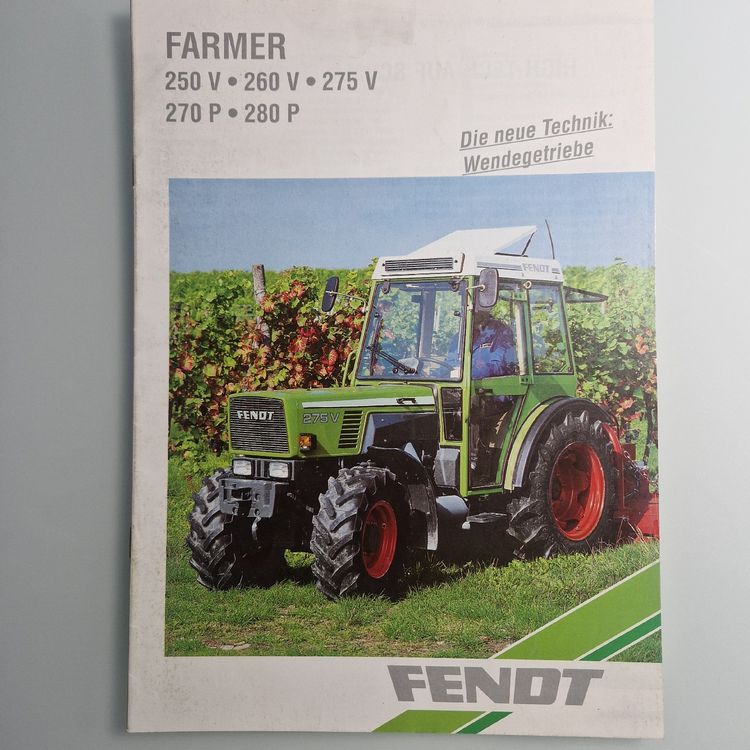 Fendt Farmer Prospekt, 250 V - 280 P, Rarität,Traktor, Heft (Gebraucht ...