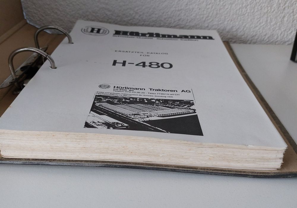 Ersatzteil Katalog Traktor Hürlimann H - 480 (Gebraucht) in Schenkon ...