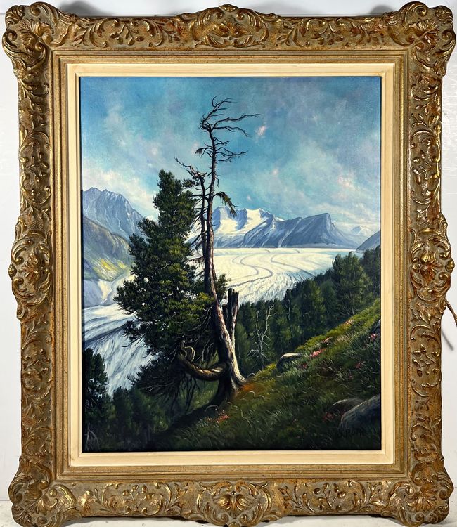 Willy Roth (1908-1952) Winter- Berglandschaft Gemälde (Gebraucht) in ...