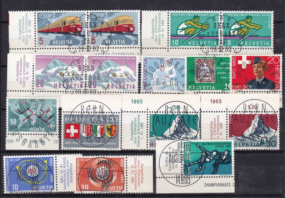 CH Lot "ET-Vollstempel, Halbmondstempel" ab 1962 (Gebraucht) in ...