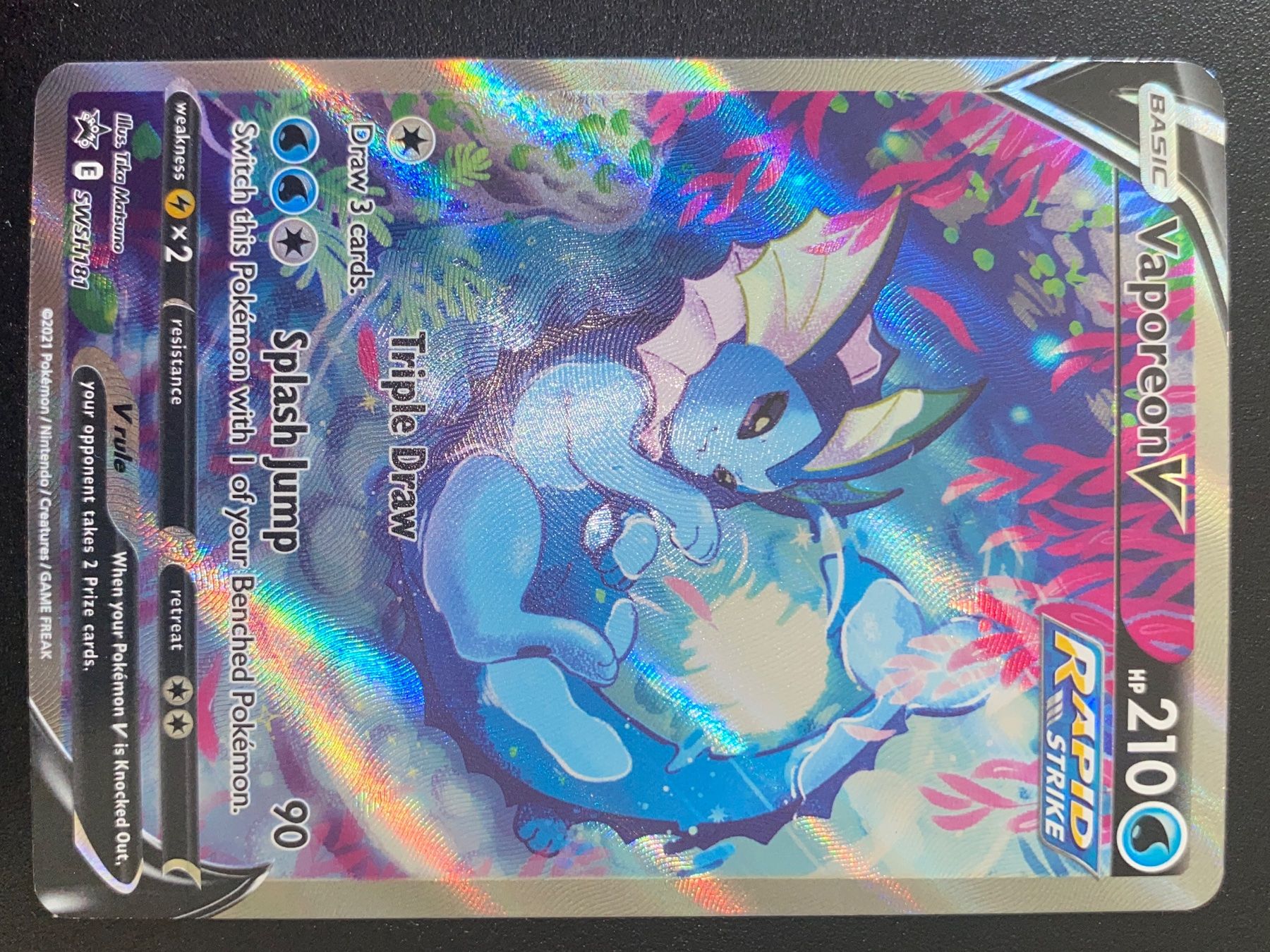Vaporeon V (SWSH181) - SWSH Promos - NM+ - EN (Neu (gemäss Beschreibung ...