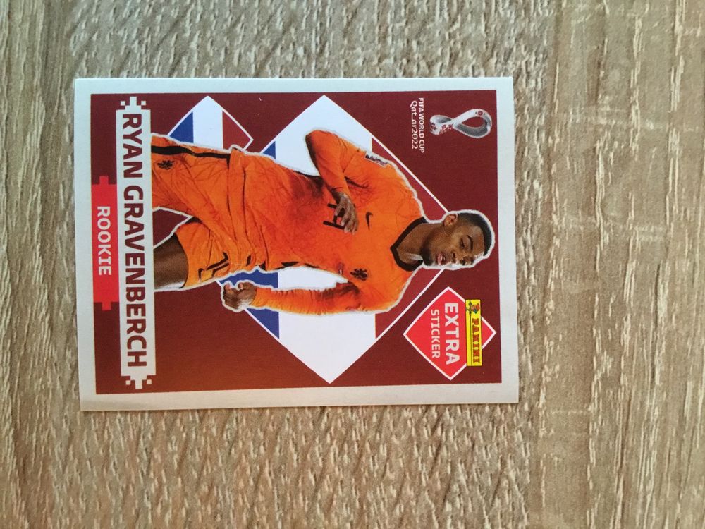 Panini 2022 Ryan Gravenberch extra sticker rookie rare | Kaufen auf Ricardo