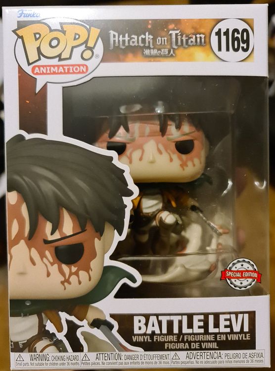 Funko Pop ! Attack on Titan Battle Levi 1169 spécial édition | Kaufen auf Ricardo