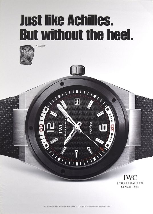 Original Reklame IWC Ingenieur Automatik Uhr rar + Geschenk! (Gebraucht ...