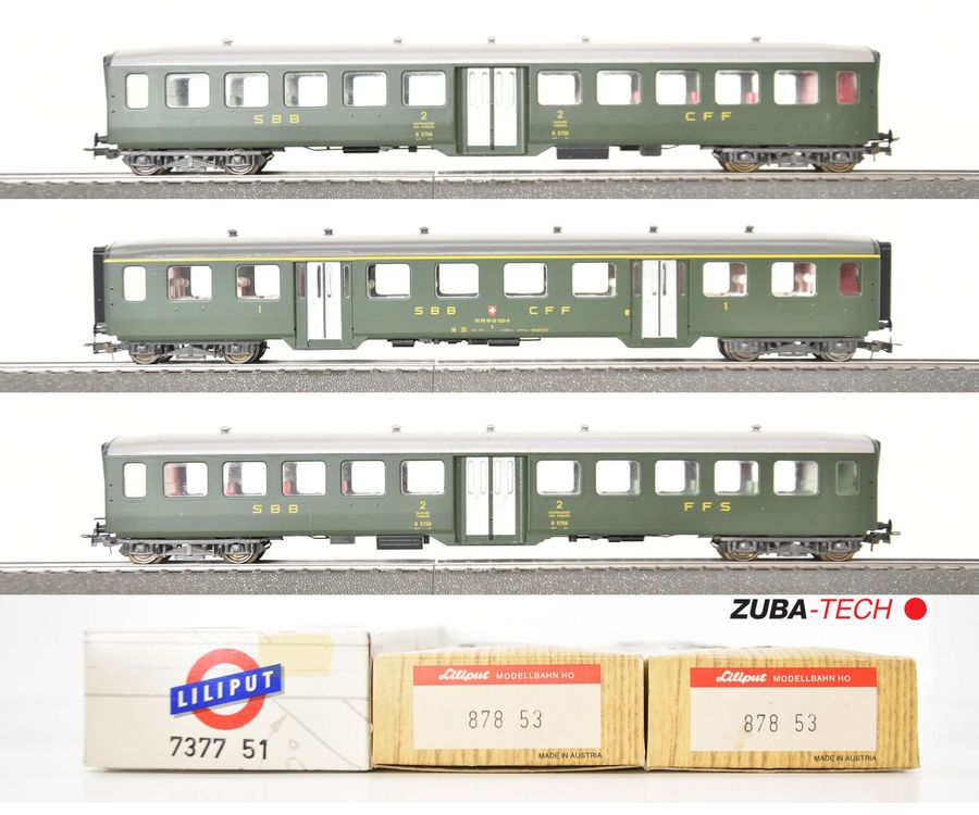 Liliput 3x Leichtstahlwagen der SBB, H0 GS mit OVP (Gebraucht) in St. Gallen für CHF 28 – mit ...