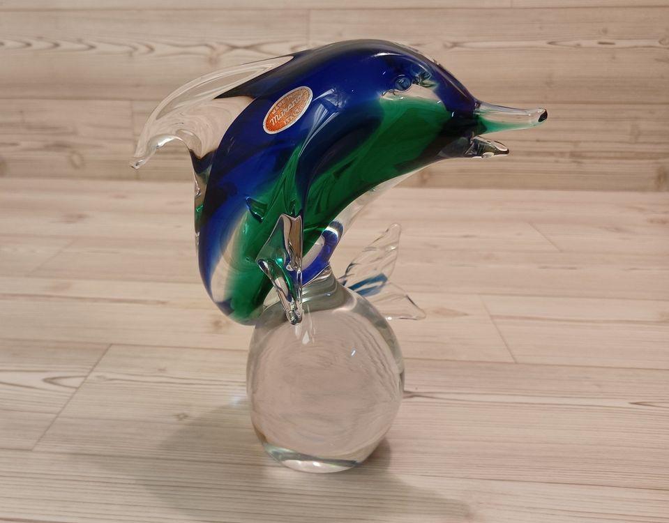 Murano Italy Delfin, Dolphin Glas-Figur Skulptur Jumping | Acheter sur ...