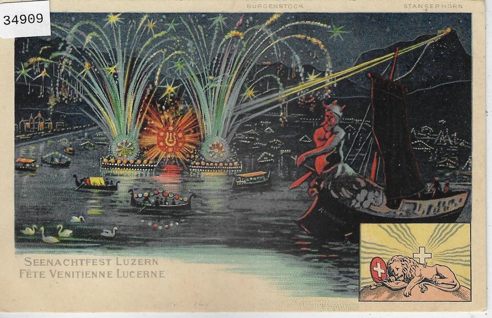 Seenachtfest Luzern - Fete Venitienne Lucerne - Postkarte | Kaufen auf ... Seenachtfest Luzern - Fete Venitienne Lucerne - Postkarte | Kaufen auf ...