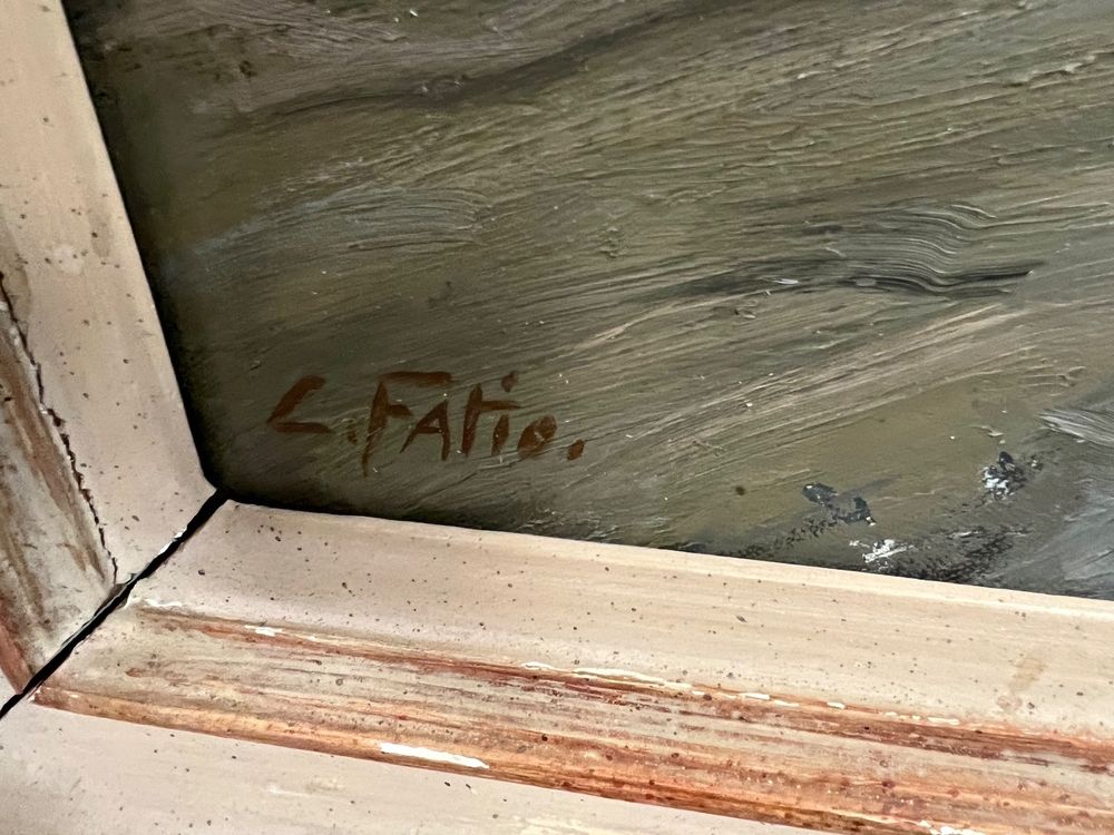 VUE DE GENÈVE HUILE SUR TOILE SIGNÉE FATIO (Gebraucht) in Genève für ...