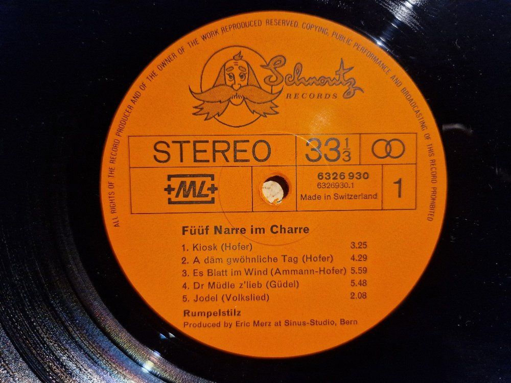 Rumpelstilz – Füüf Narre Im Charre (Gebraucht) in für CHF 17.9 – mit ...