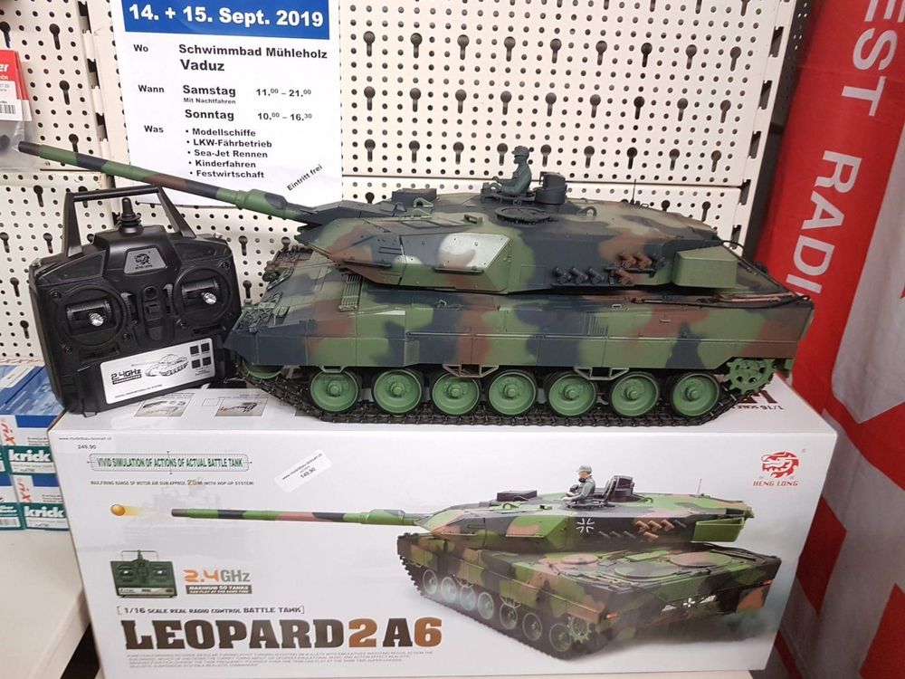 Torro - Heng Long RC Panzer Leopard 2a6 | Kaufen auf Ricardo