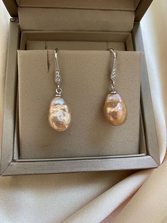 Barock Perlen Ohrringe/Echte | Kaufen auf Ricardo