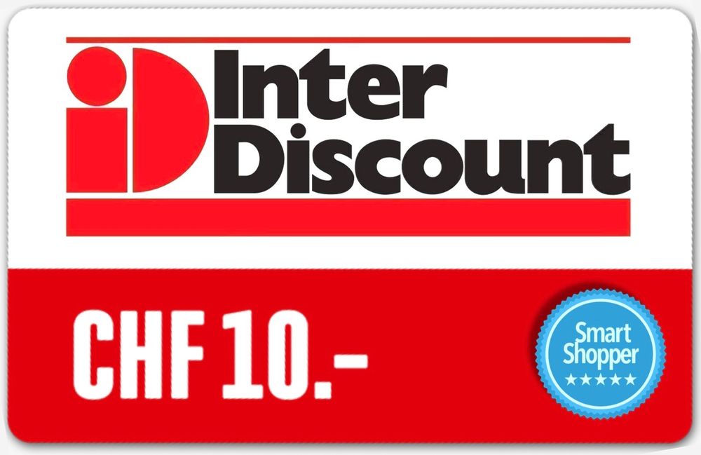 Fr. 10.- INTERDISCOUNT Gutschein (Neu und originalverpackt) in Chur für CHF 2 – mit Lieferung ...