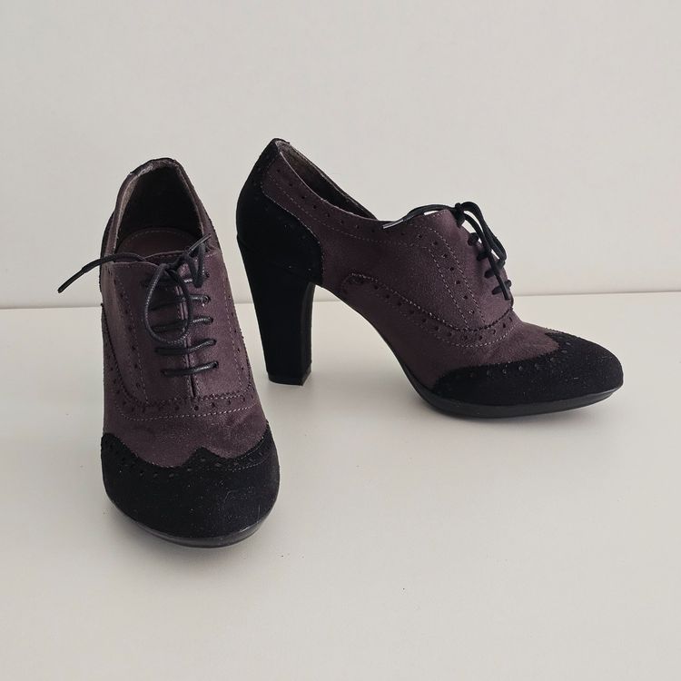 Stivaletti vintage Obsel vera pelle tacco Gr.40 (Gebraucht) in Matten b ...