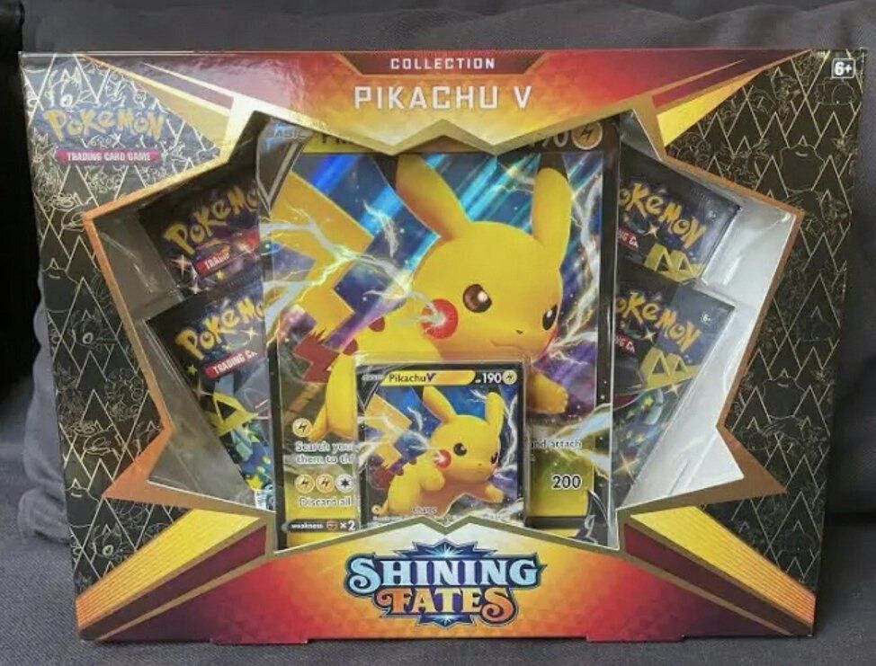 Pokémon SWSH 4.5 – Shining Fates Pikachu V Box - 6 Pack (Neu und ...
