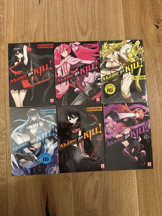 Manga - Akame ga Kill 1-6 (Neu (gemäss Beschreibung)) in Rapperswil BE für CHF 40 – mit ...