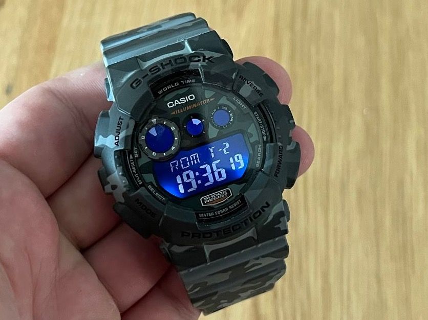Casio G-Shock GD-120CM-8 Grey Camo Watch (Sold Out) | Kaufen auf Ricardo