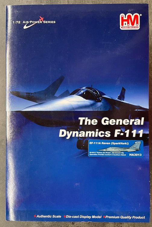 Hobby Master HA3013 "Dynamics EF-111A Raven" (Neu und originalverpackt ...