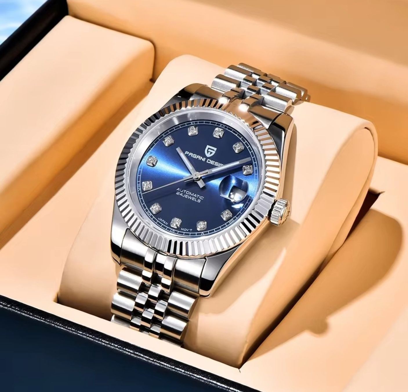 Pagani Design V2 Professional – Seiko NH35A Deep Blue Diam (Neu und ...