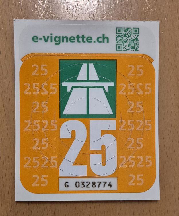 CH Autobahnvignette 2025 (Neu und originalverpackt) in Jona für CHF 38 – mit Lieferung auf ...