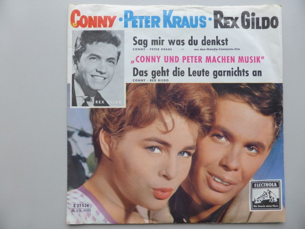 VINYL SINGLE CONNY - PETER KRAUS - REX GILDO | Kaufen auf Ricardo