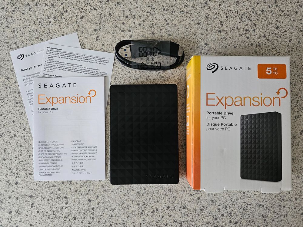 Externe 2,5“ Harddisk 5 Terabyte USB 3 - Seagate Expansion (Gebraucht ...