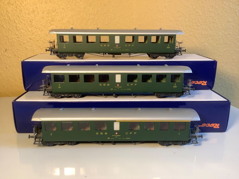 Roco SBB : 3x Seetalwagen ( 1x ABi 45095 / 2x Bi 45096 ) | Acheter sur Ricardo