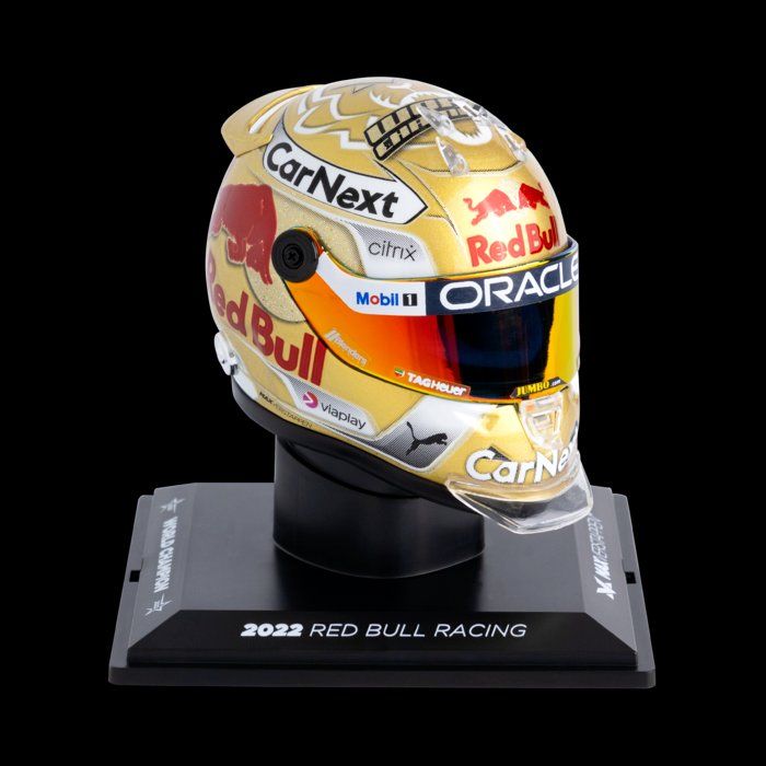 Red Bull Max Verstappen World Champion 22 Formel 1 Helm 1:4 (Neu und ...