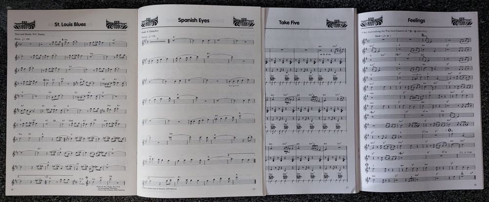 Bläser 1-4 Top Hits und Tips Partituren piano/guitar/Bb/Eb (Neu und ...