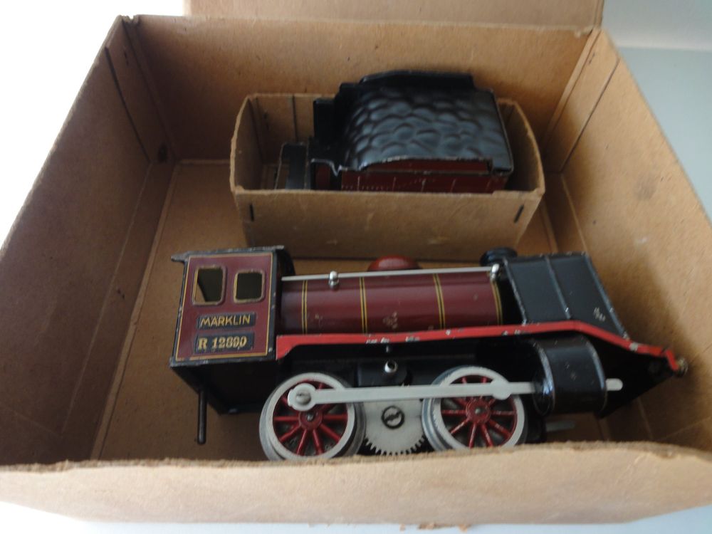 Märklin elek. Dampflokomotive R12890 & Tender, Originalsch. (Gebraucht ...
