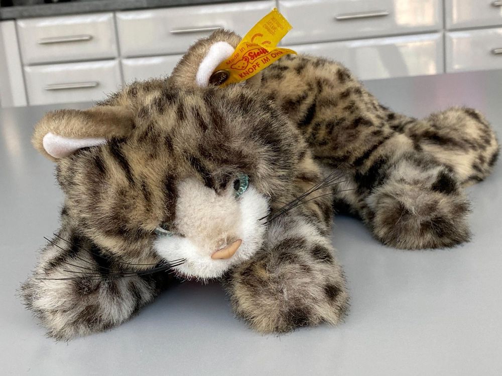 Steiff Katze Minou Plüschtier liegend | Kaufen auf Ricardo