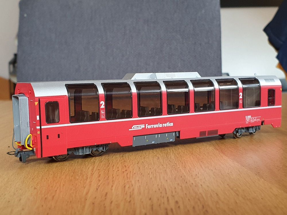 BEMO 3294 102 - RhB B 2502 Panoramawagen (Gebraucht) in Cossonay-Ville für CHF 70 – mit ...