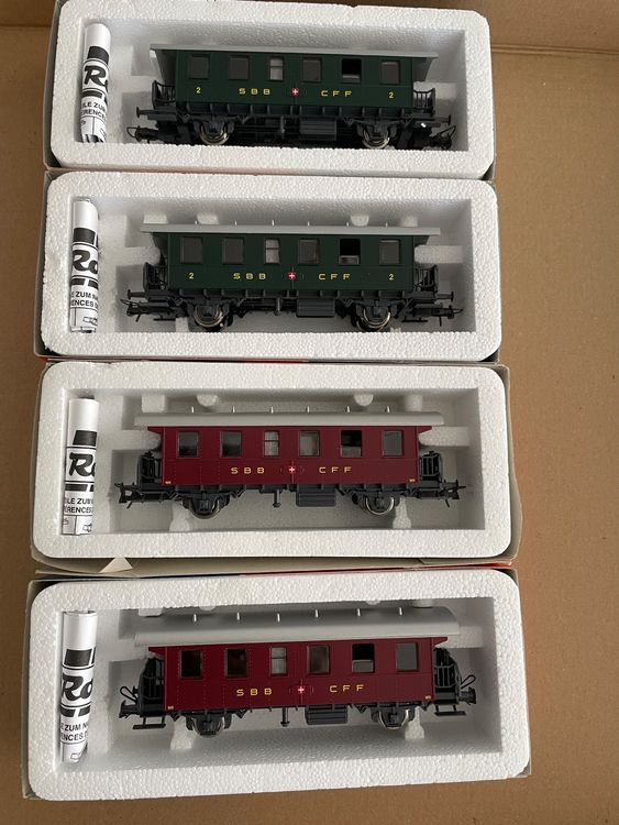 ROCO HO 4 Personenwagen SBB NEU OVP (Neu und originalverpackt) in ...