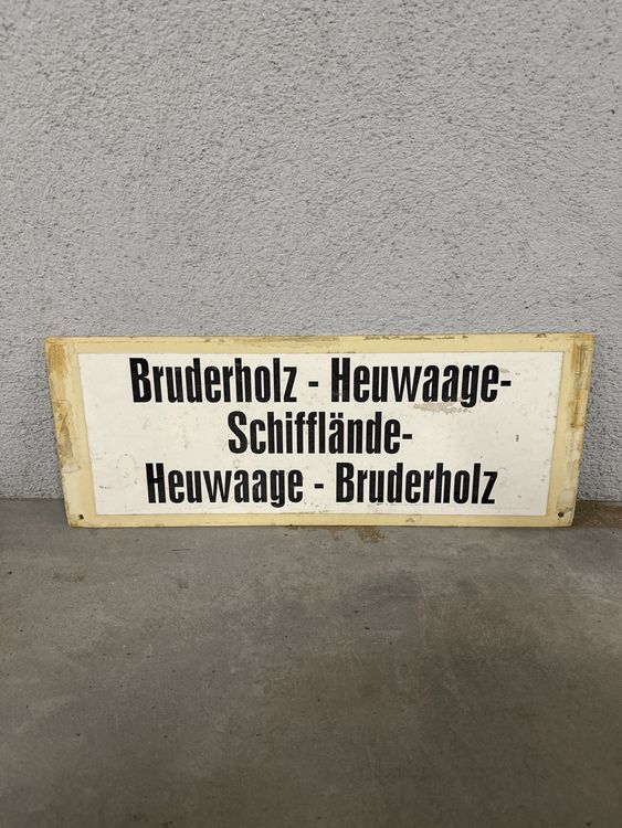 Altes BVB Tram Schild Nr 15/16 | Kaufen auf Ricardo