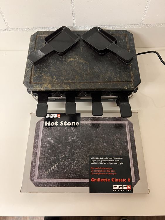 Sigg Raclette-Ofen mit Hot-Stone, inkl. Ersatzstein (Gebraucht) in ...