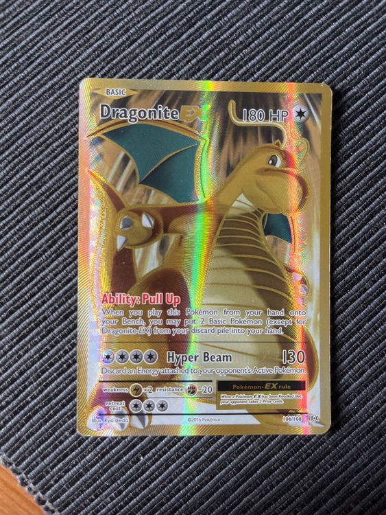 Pokemon Dragonite EX Gold XY Evolutions (Gebraucht) in Wabern für CHF ...