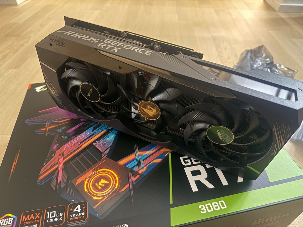AORUS GeForce Nvidia RTX 3080 XTREME 10G, Top-Zustand mit OV (Gebraucht ...