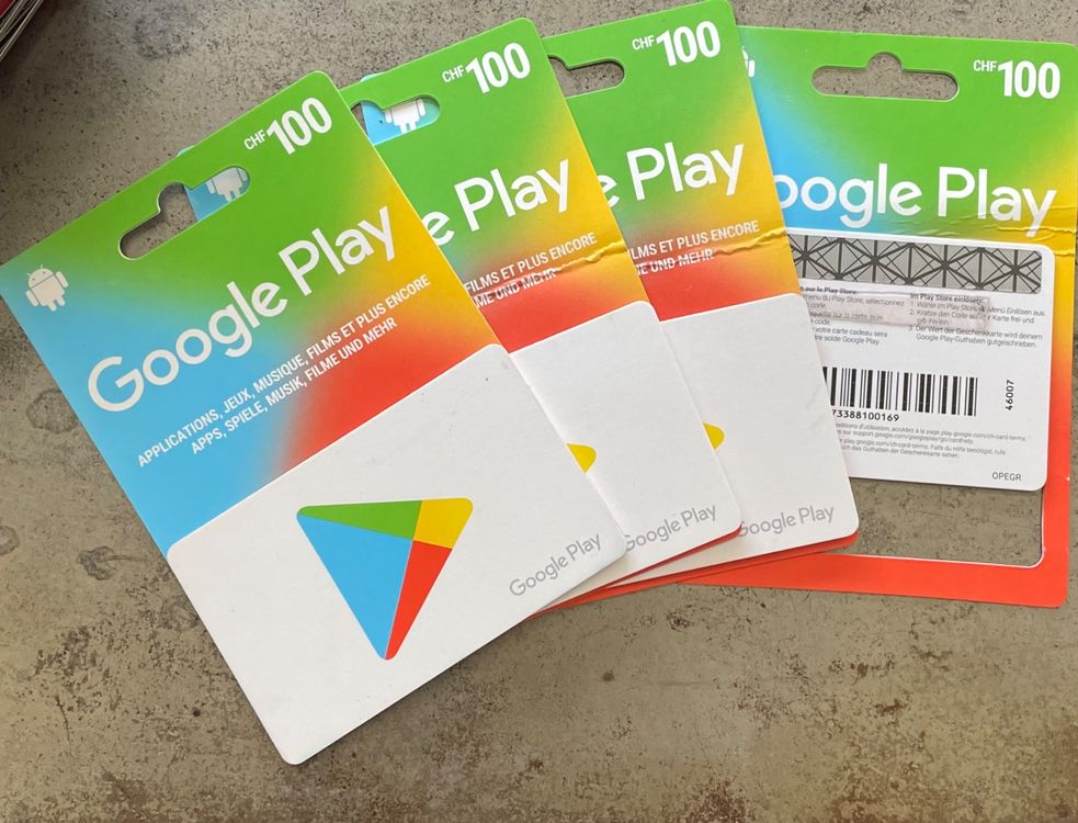 Google Play Karten | Kaufen auf Ricardo